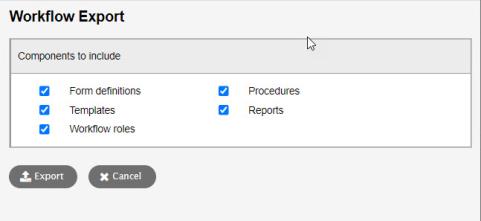 Import and Export Workflows