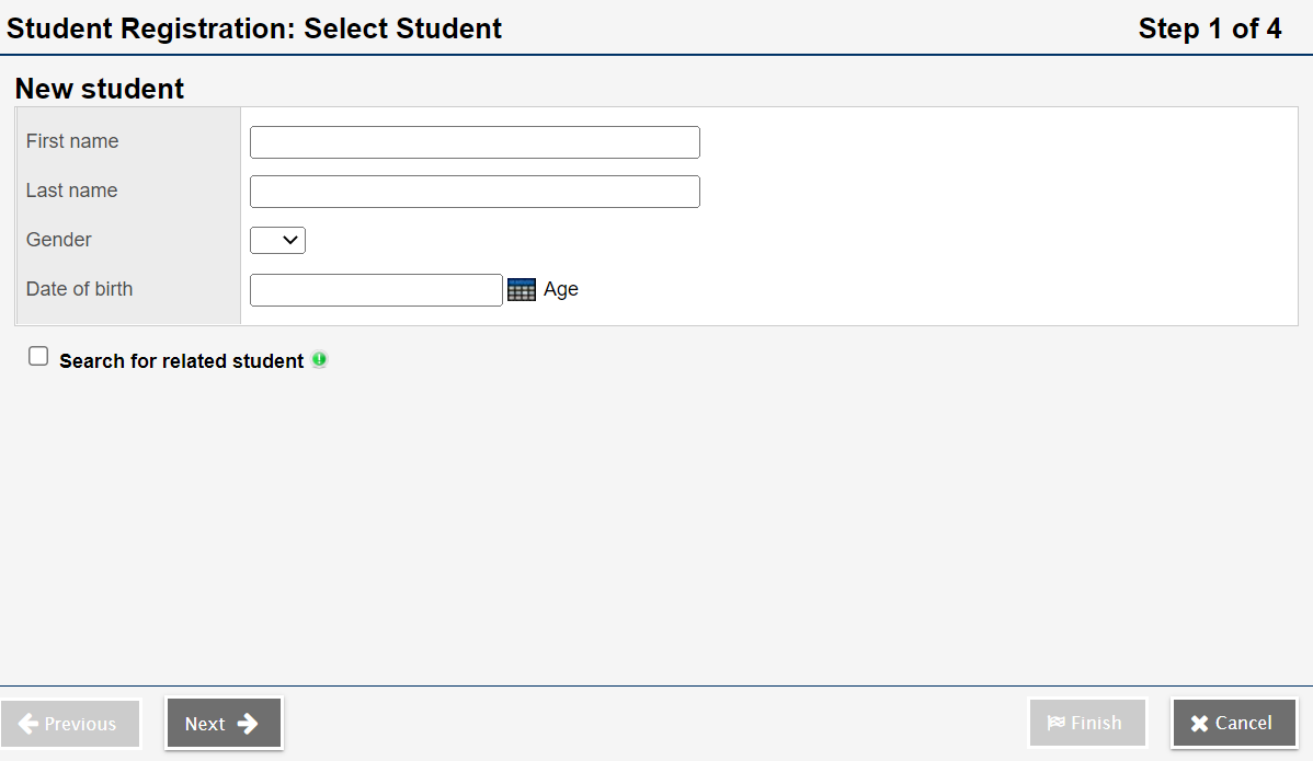 Register a Student